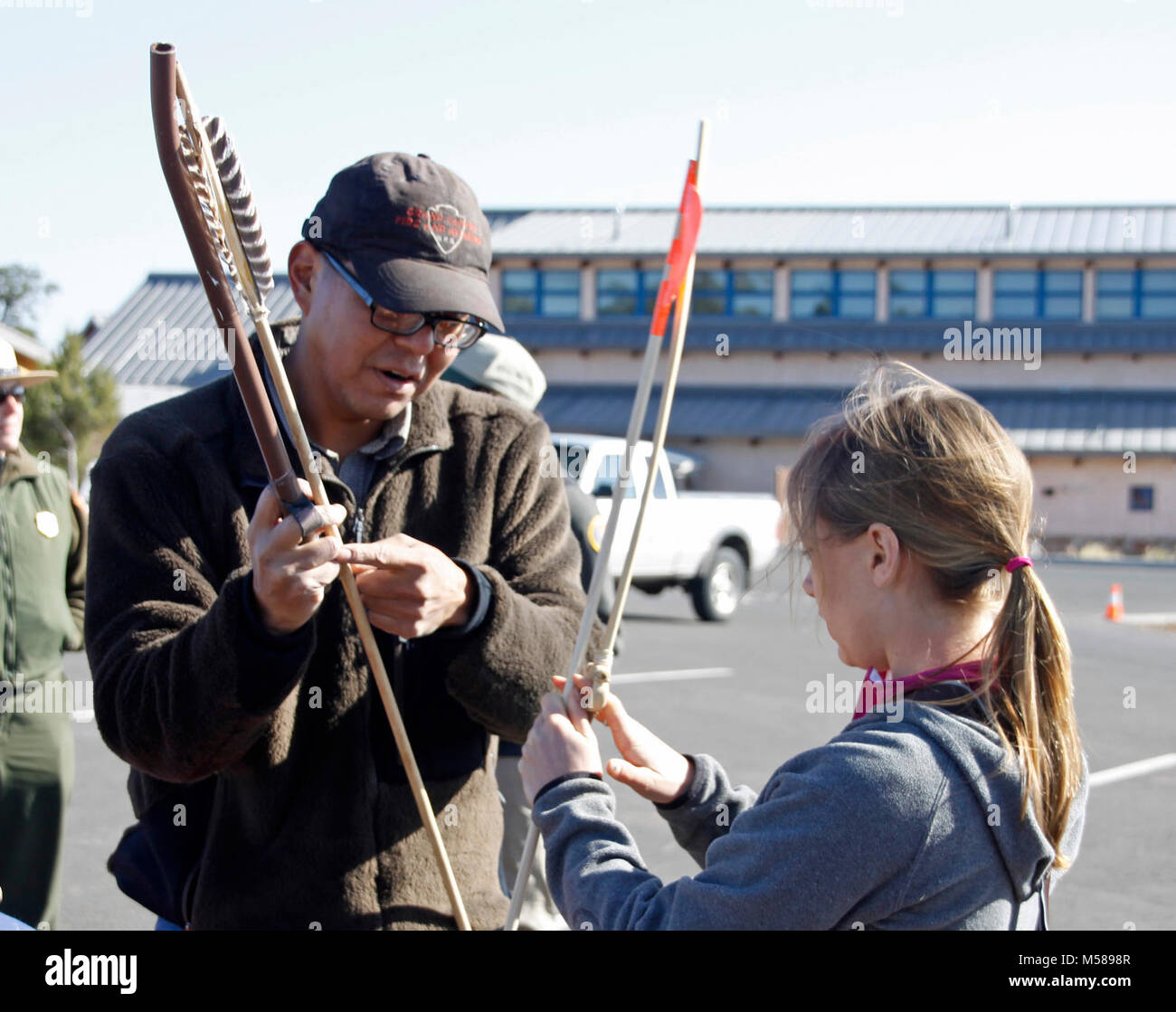 Grand Canyon Archaeology Day Atlatl Safety Lesson . Jason Nez ...