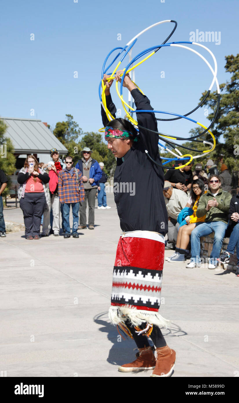 Grand Canyon Archaeology Day Hoop Dance . Garrick Yazzie of the Pollen ...