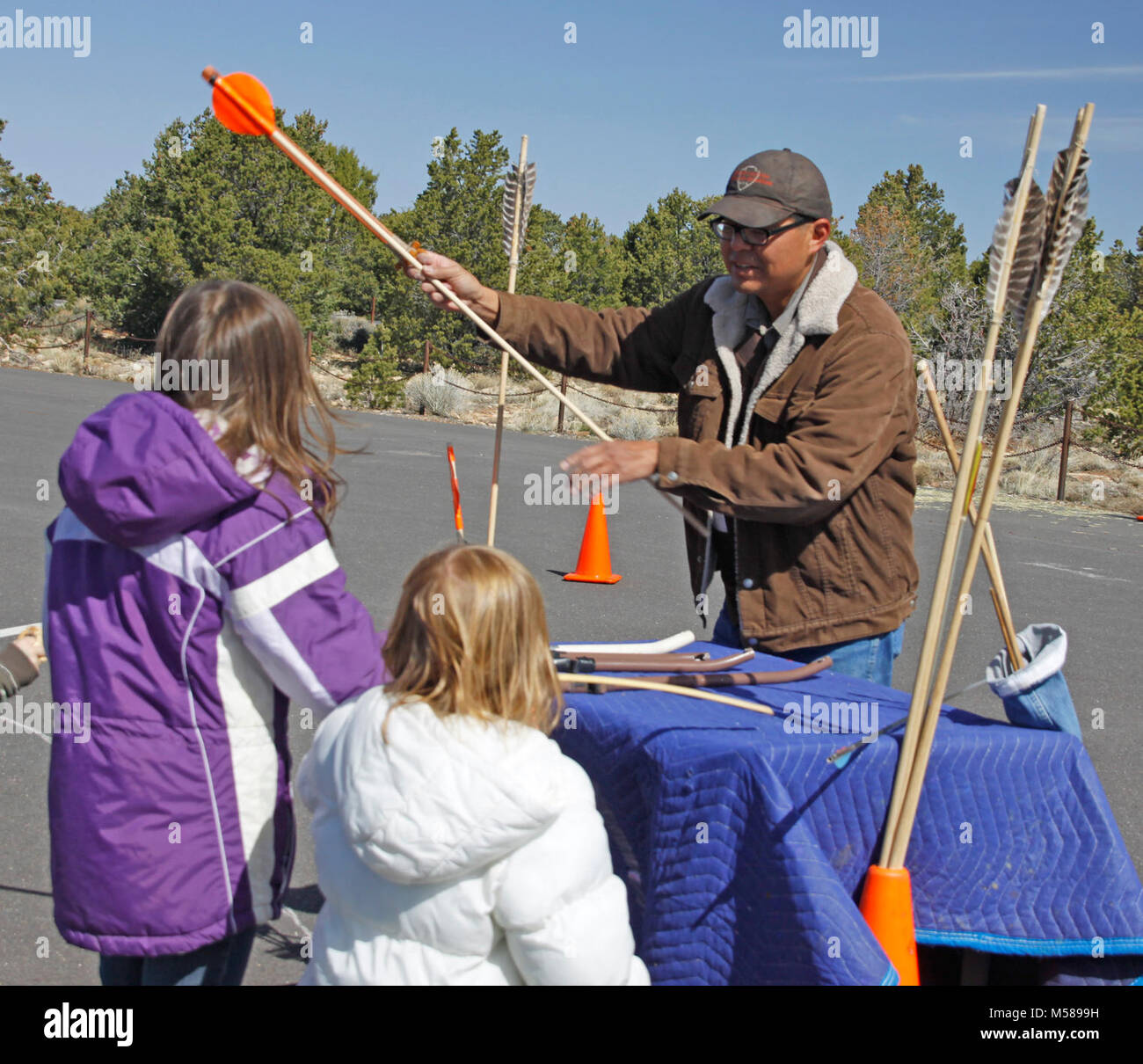 Grand Canyon Archaeology Day Learning Atlatl . Jason Nez ...