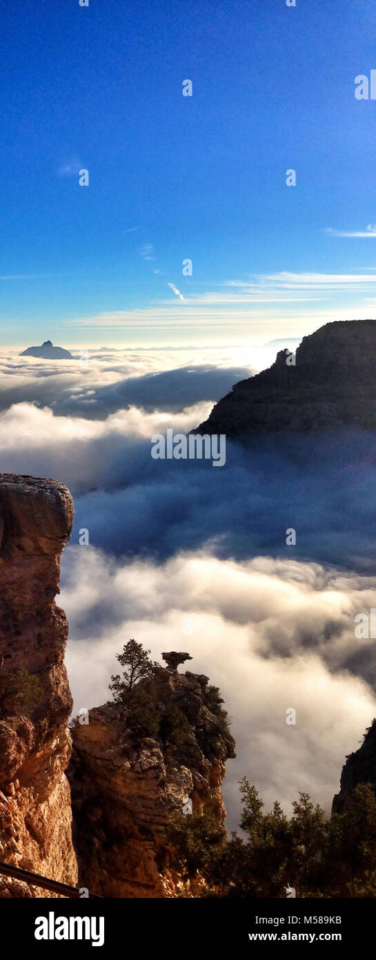 Grand Canyon Inversion Mather Point Vertical. A rare total inversion ...