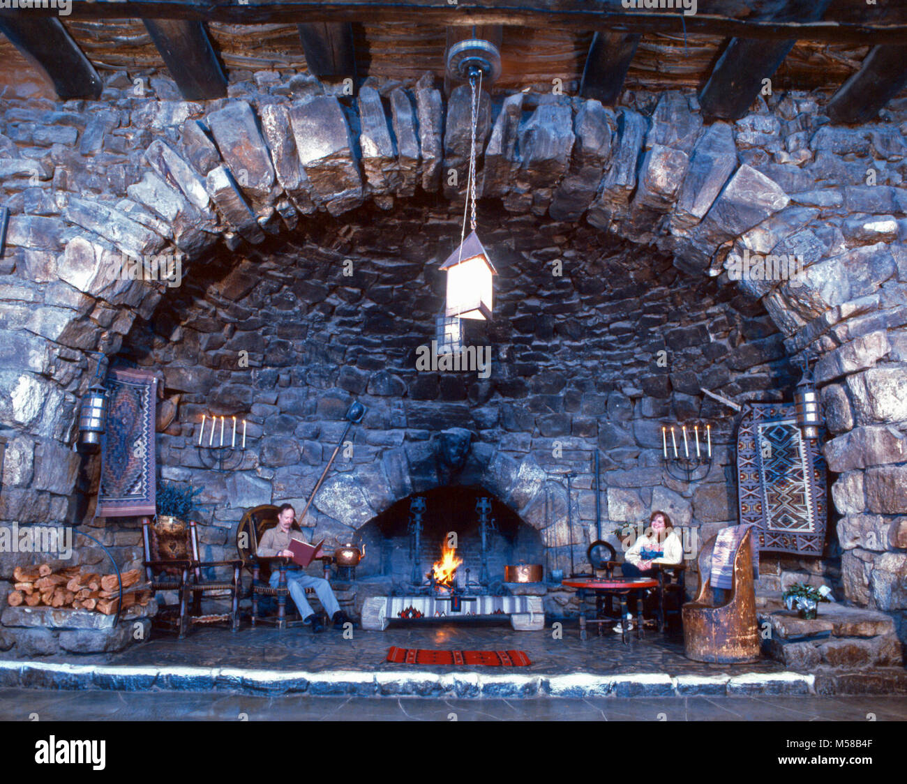 Grand Canyon National Park Hermits Rest Fireplace Interior . The great ...