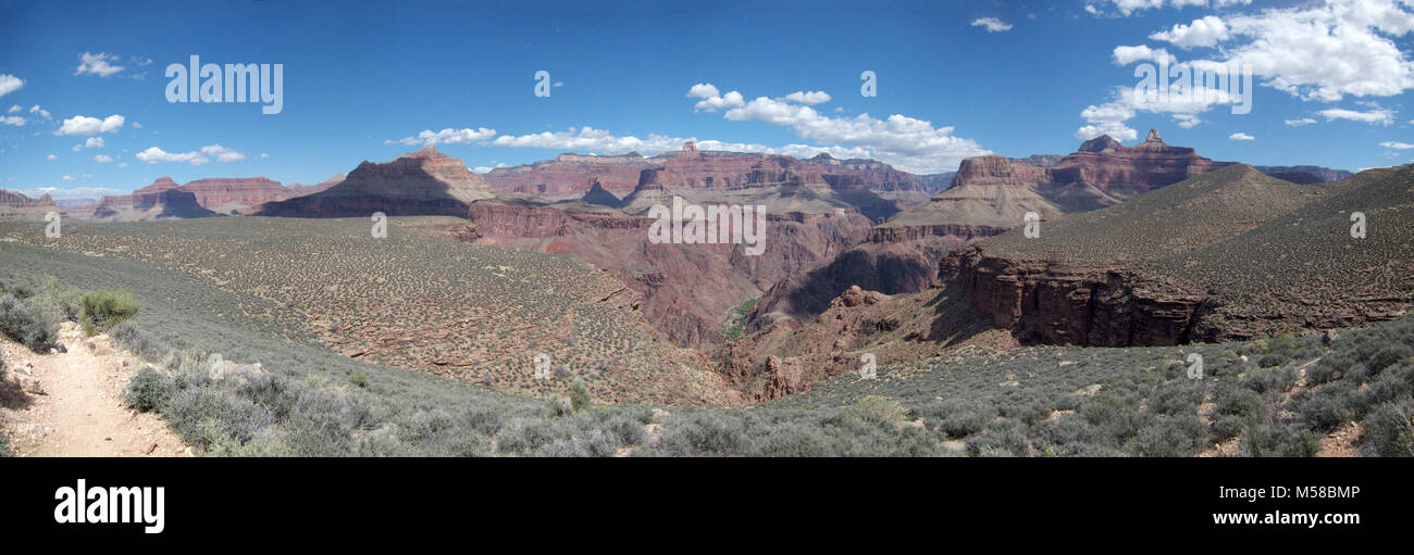 Grand Canyon National Park Phantom Ranch As Seen From Tonto. Sunday ...