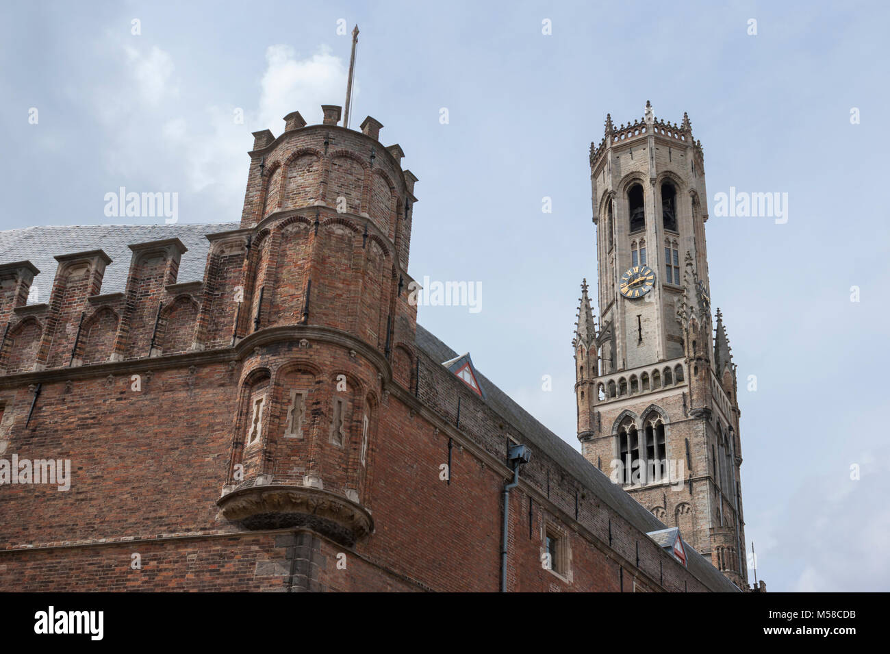 Belfry halletoren markt bruges belgium hi-res stock photography and ...
