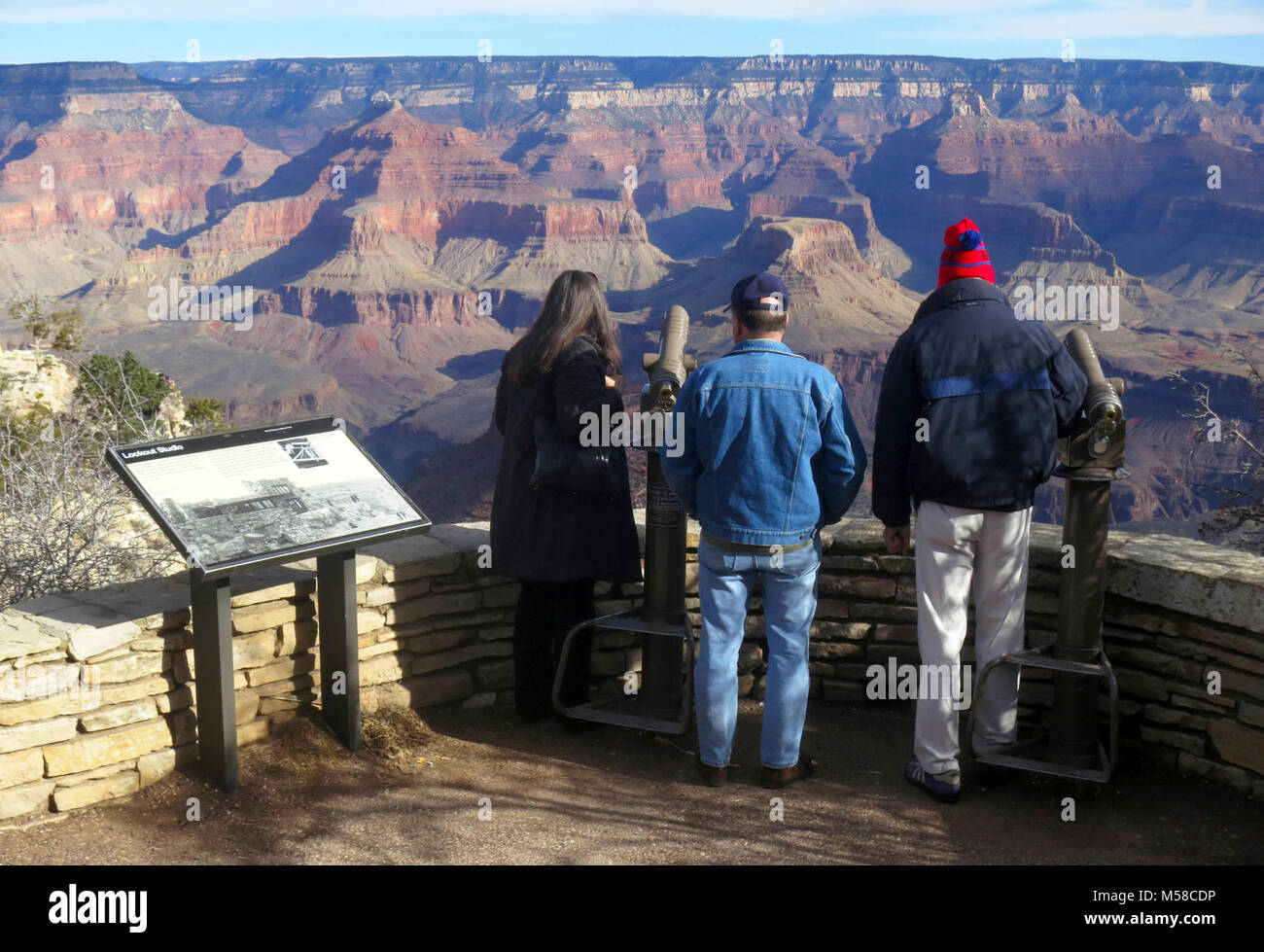 Grand Canyon National Park Viewing Canyon from South Rim Village ...