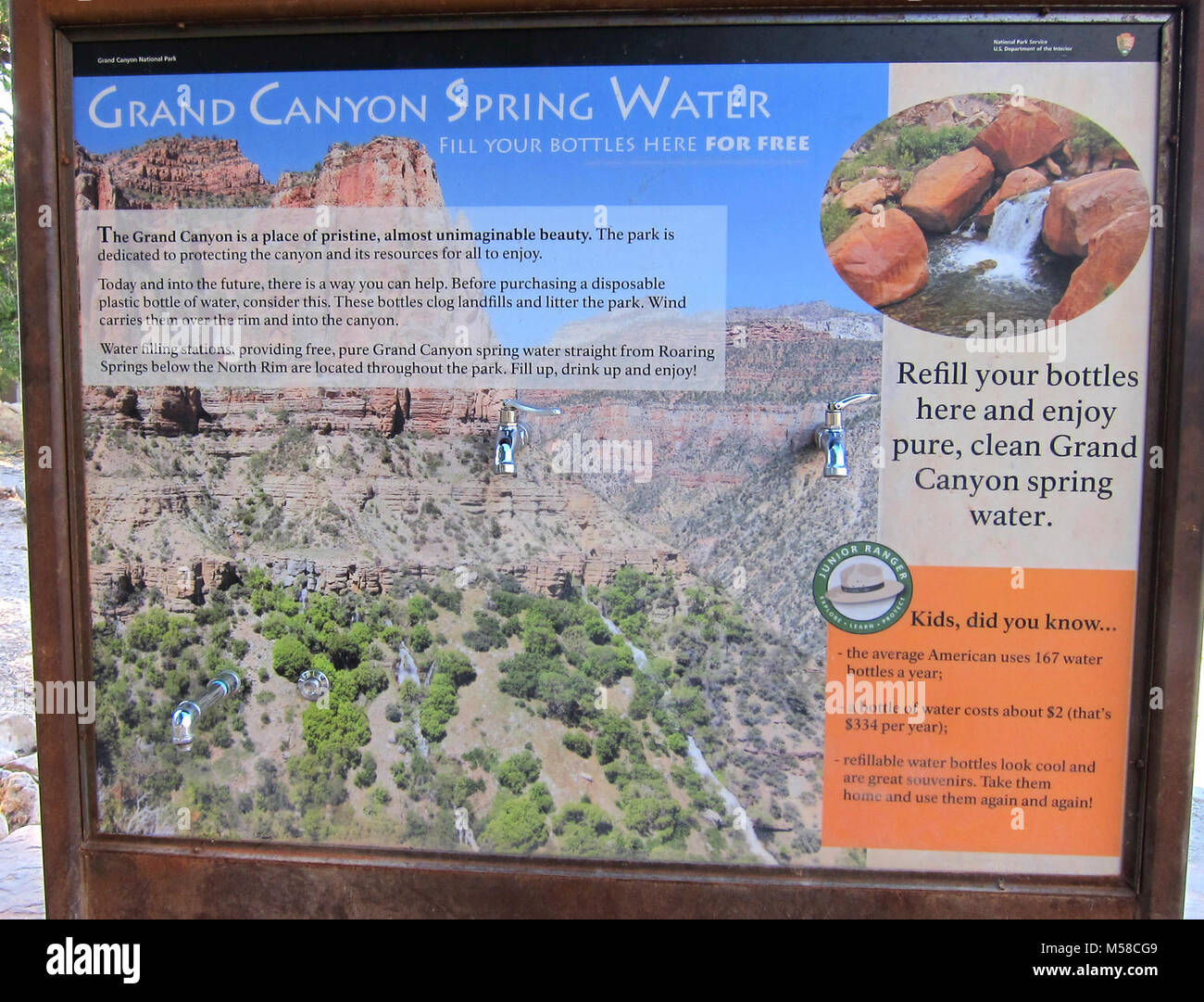 Grand Canyon National Park Water Bottle Filling Station . Designated ...