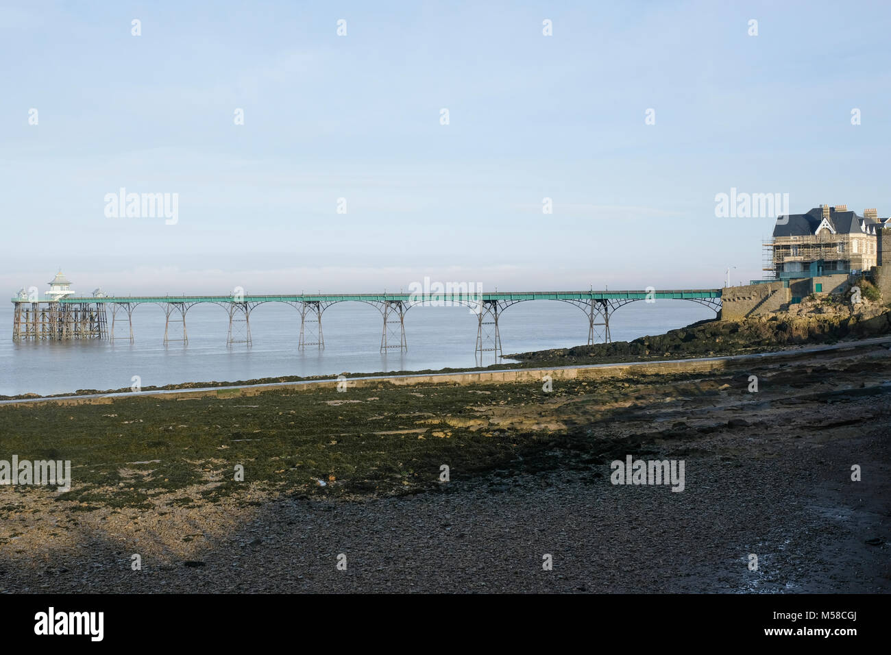 Clevedon pier and waterfront Stock Photo - Alamy