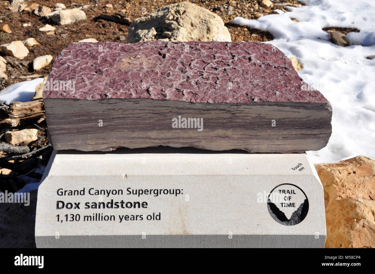 Grand Canyon Trail of Time bass sandstone . The Trail of Time is an ...