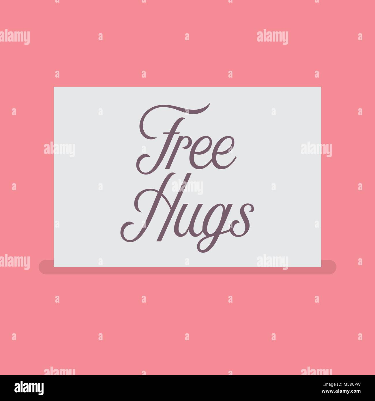 Free hugs sign Stock Vector Images - Alamy