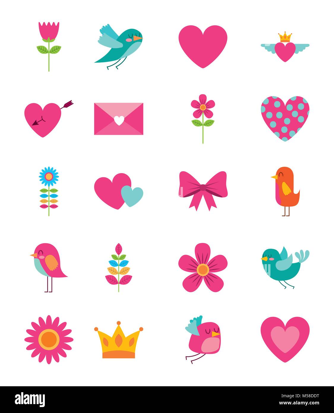 Crown heart sketch icon Cut Out Stock Images & Pictures - Alamy