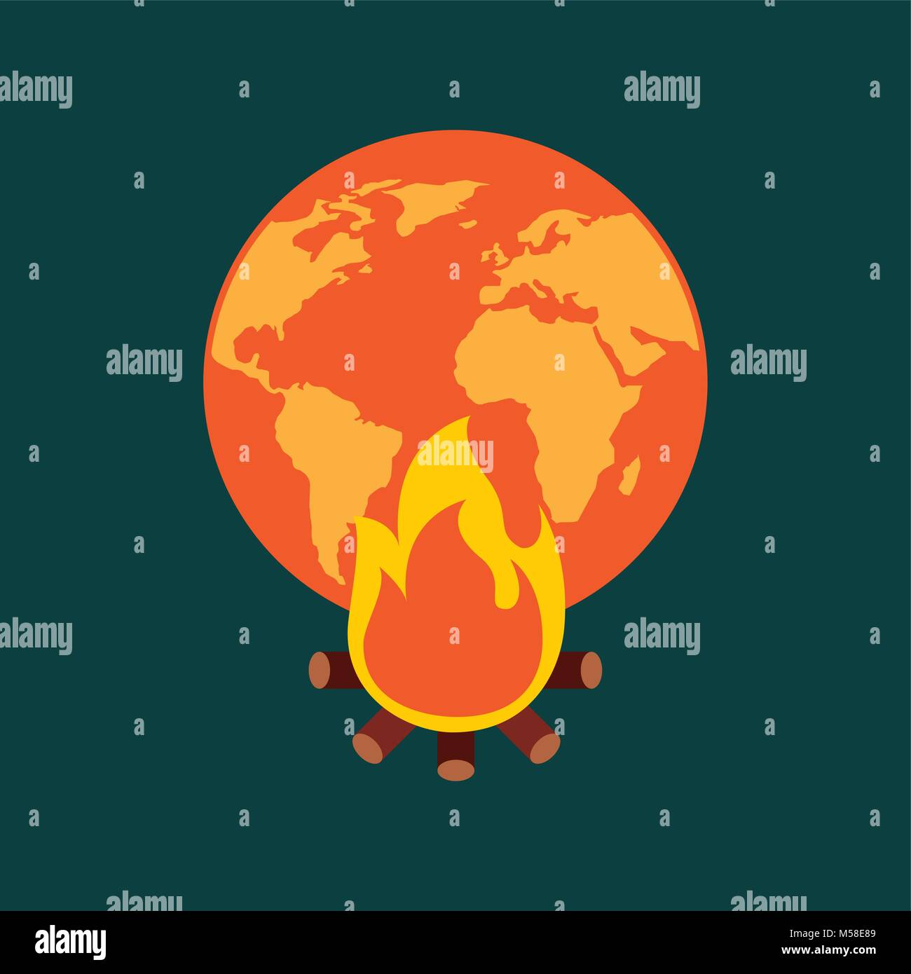 Global climate risk Stock Vector Images - Alamy