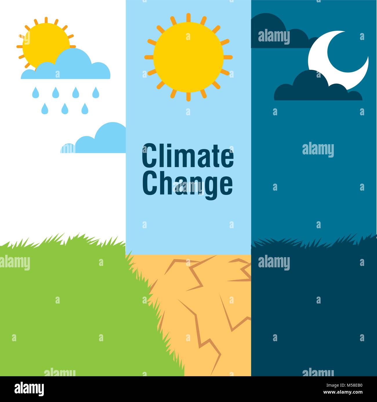 Climate change banners Stock Vector Images - Alamy