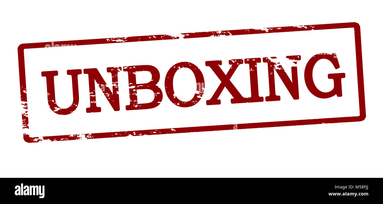 Rubber stamp with word unboxing inside, vector illustration Stock Photo ...