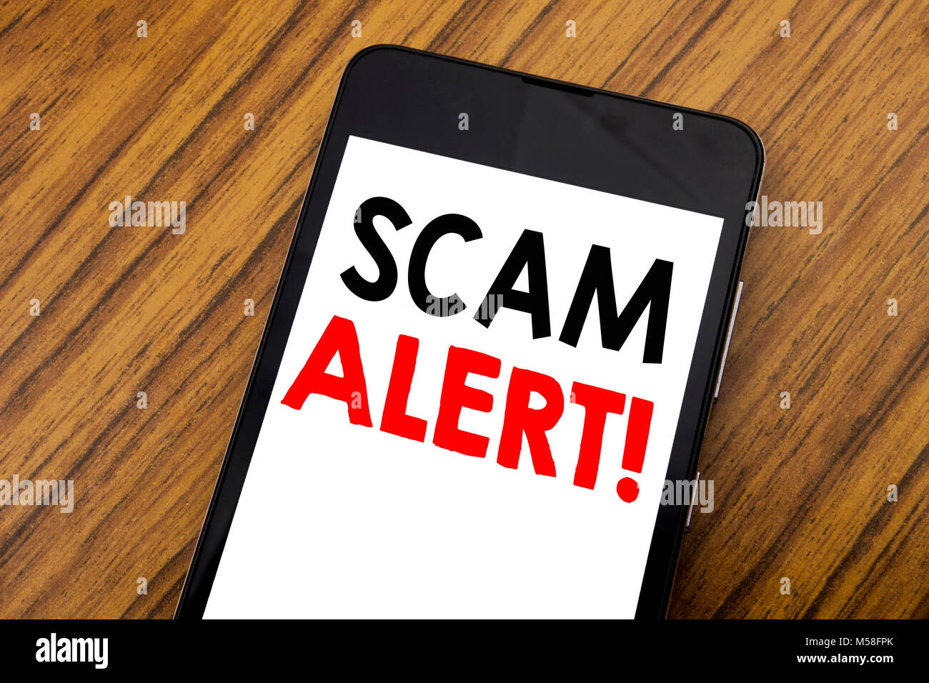 Word, writing handwriting Scam Alert. Business concept for Fraud ...