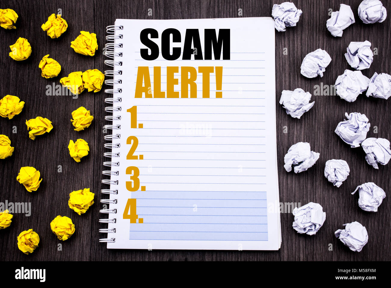 Conceptual hand writing text caption showing Scam Alert. Business ... Conceptual hand writing text caption showing Scam Alert. Business ...