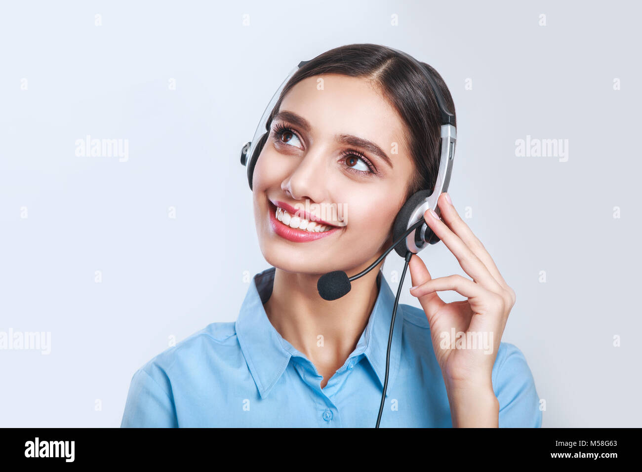 Call centre operator hi-res stock photography and images - Alamy