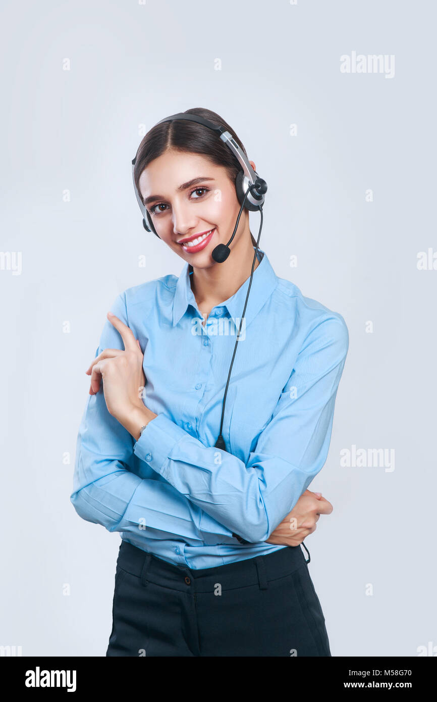 Female phone operator hi-res stock photography and images - Alamy
