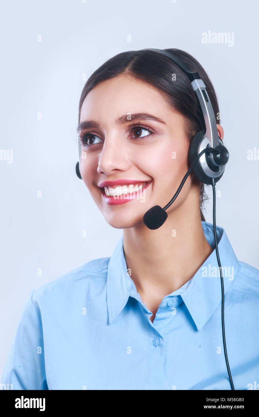 Indian female receptionist hi-res stock photography and images - Alamy