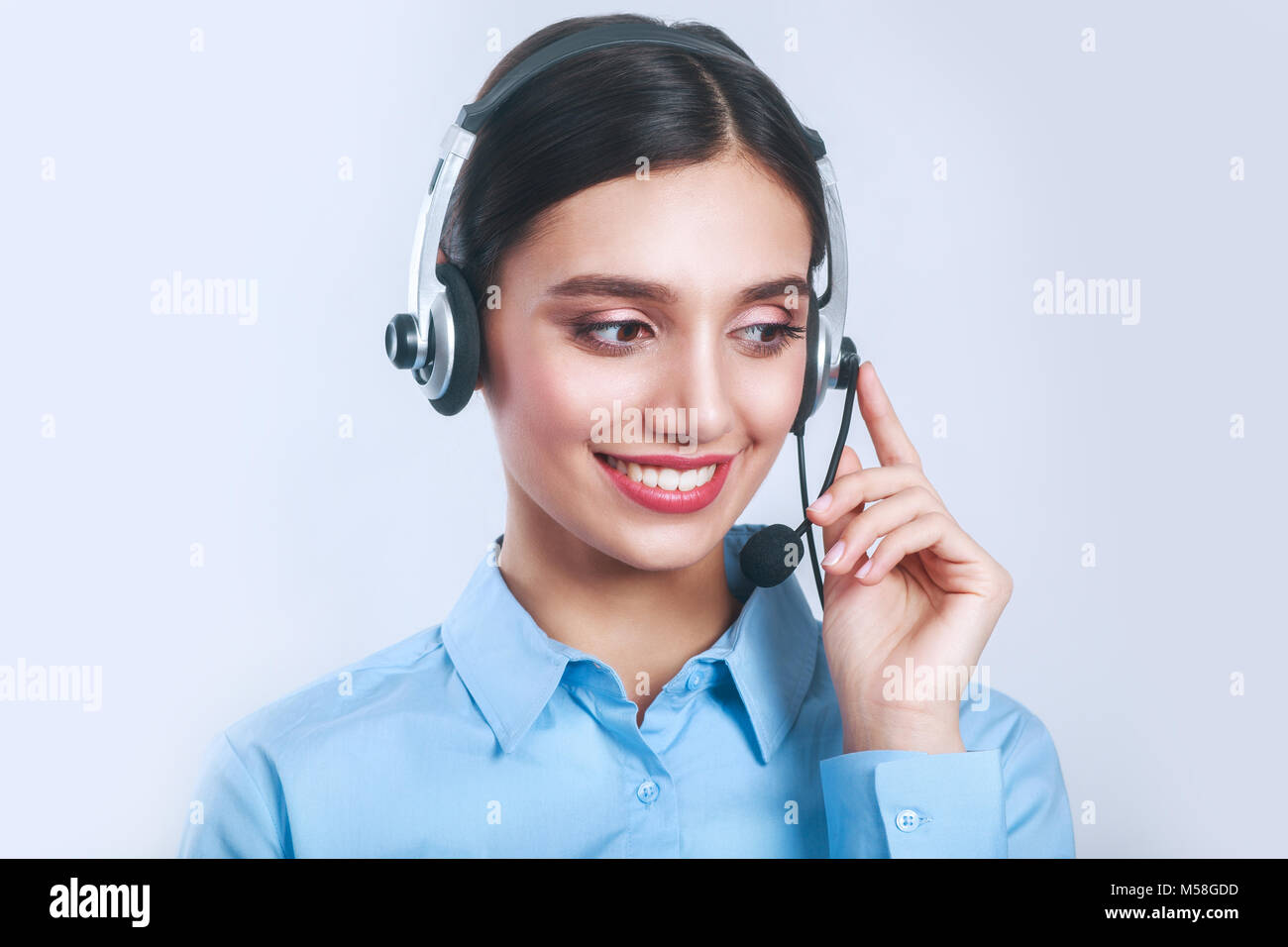 Indian female receptionist hi-res stock photography and images - Alamy