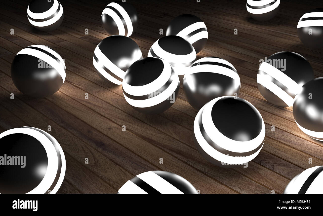3d Light Balls Stock Photo - Alamy