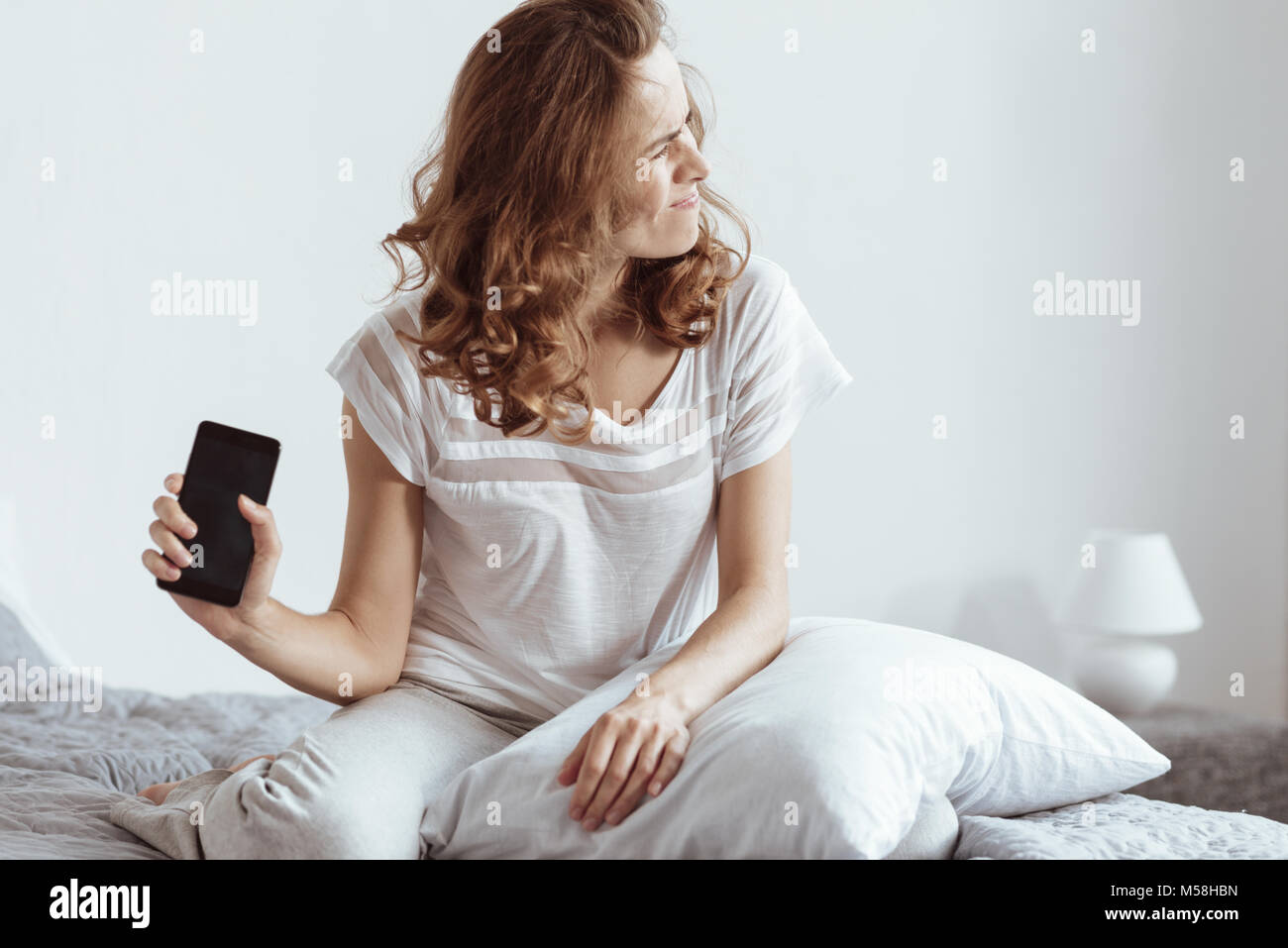 Stressed lady heaving nervous breakdown at home Stock Photo - Alamy