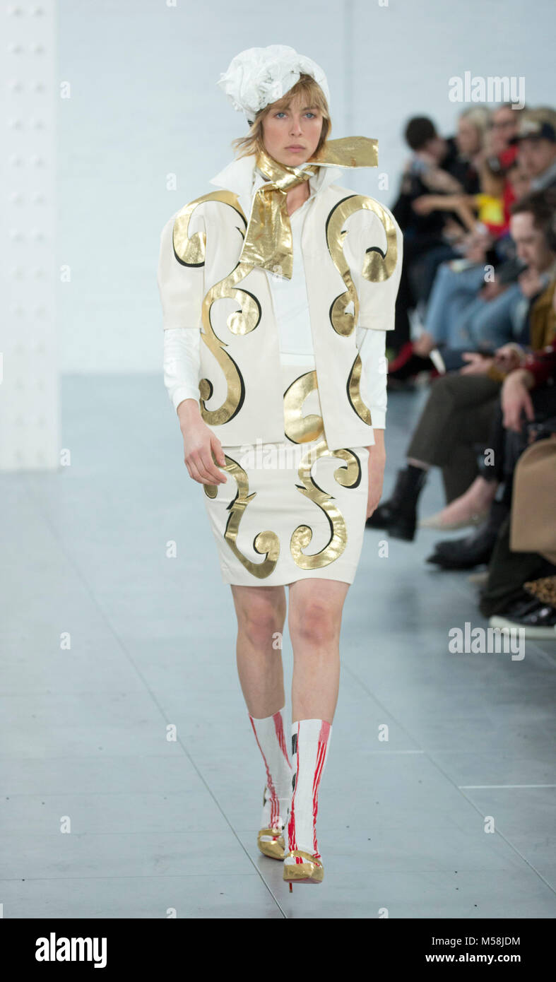 Models on the catwalk during the Fashion East by Symonds Pearmain ...