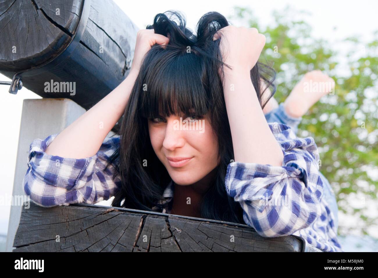 Laying lying down position posture hi-res stock photography and images ...