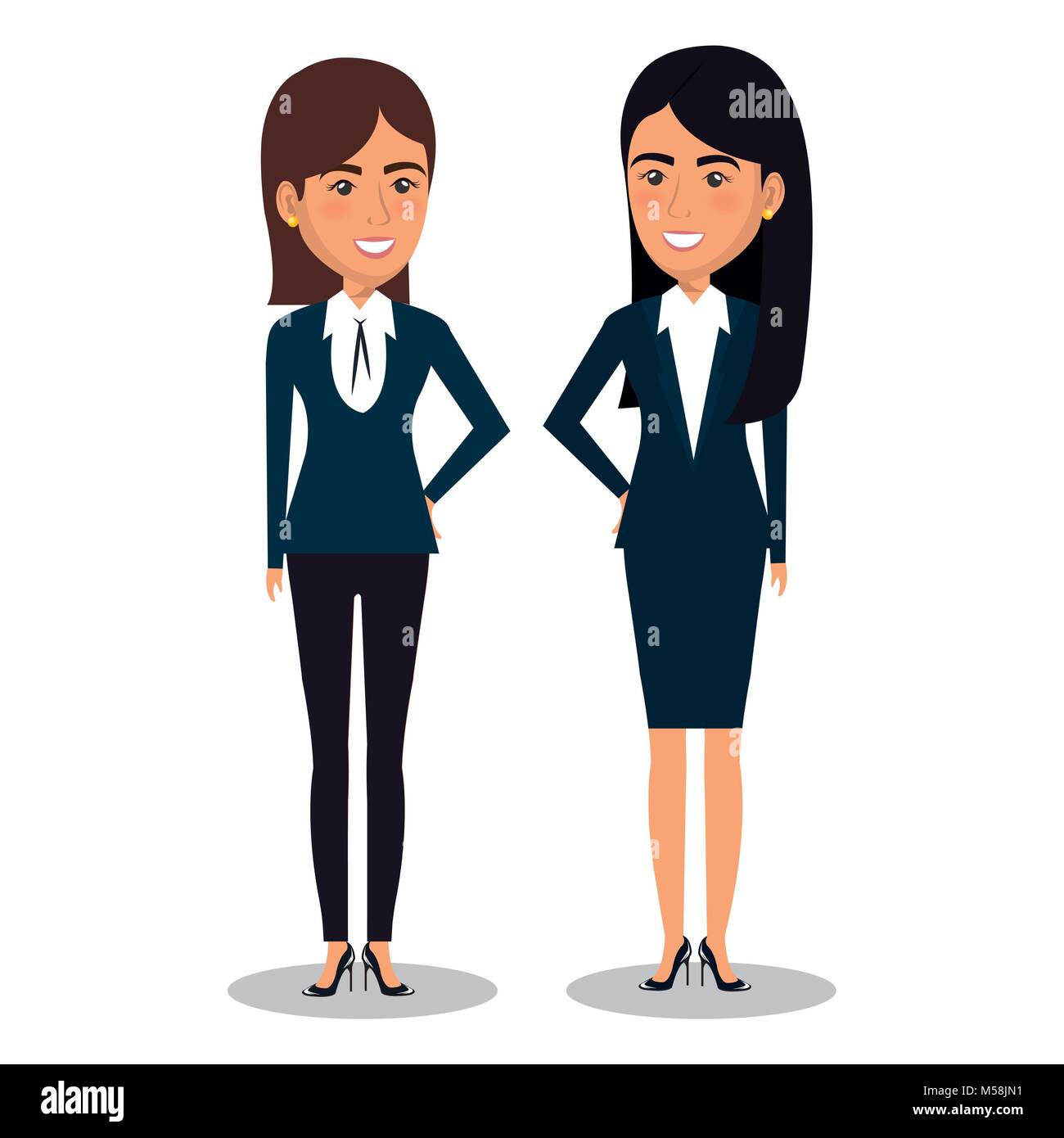 group of businesswoman teamwork Stock Vector Image & Art - Alamy