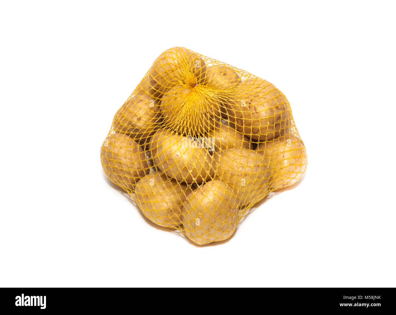 Potatoes fresh in the package isolated on white background Stock Photo ...