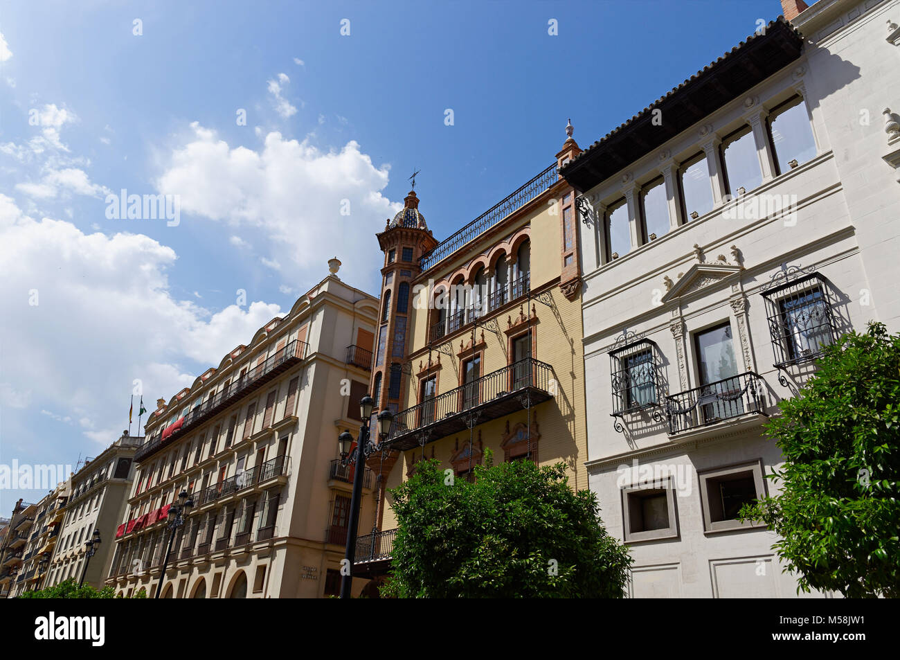 Historic buildings and monuments of Seville, Spain. Architectural ...