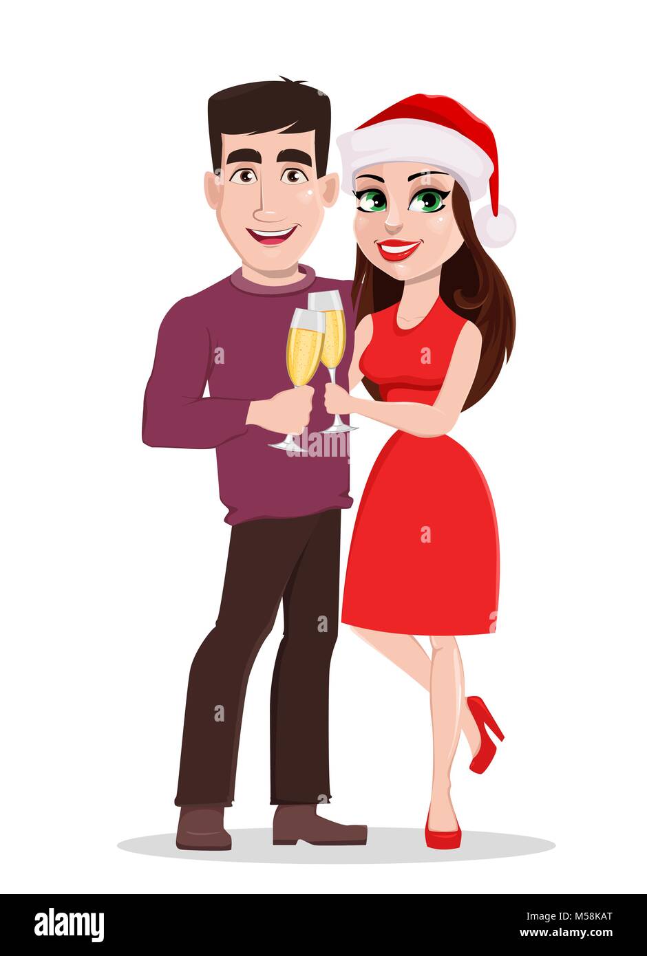 Smiling boyfriend Stock Vector Images - Alamy