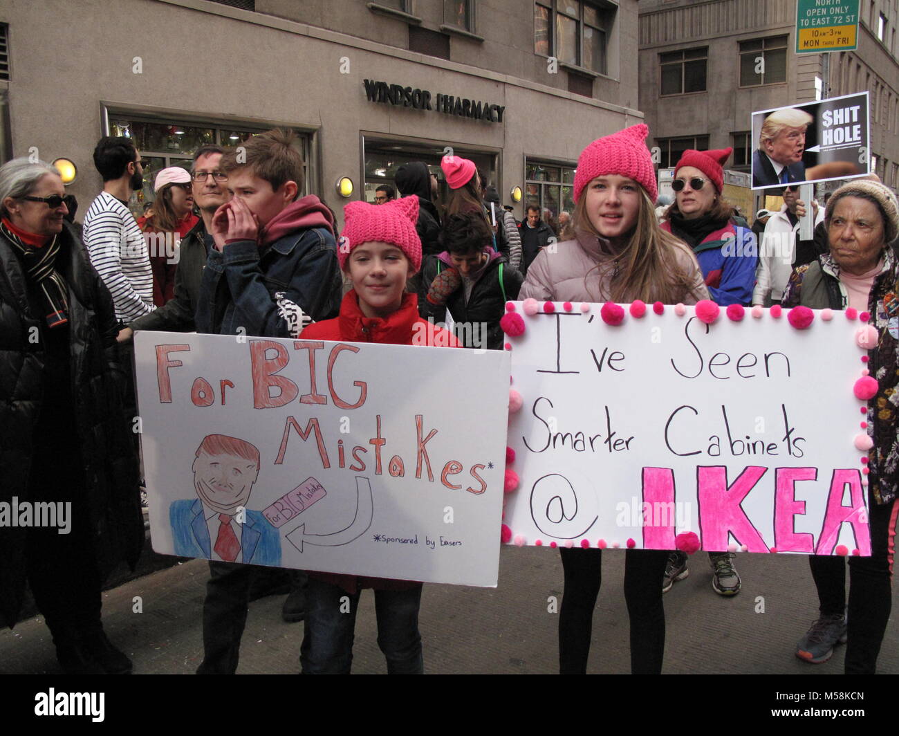 The Women's March in New York City, New York, as similar marches were ...