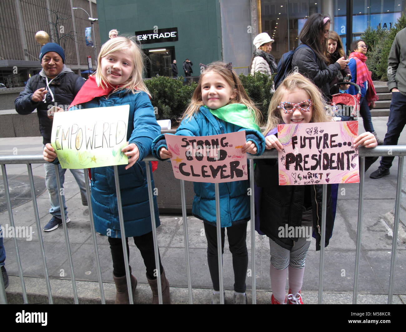 The Women's March in New York City, New York, as similar marches were ...