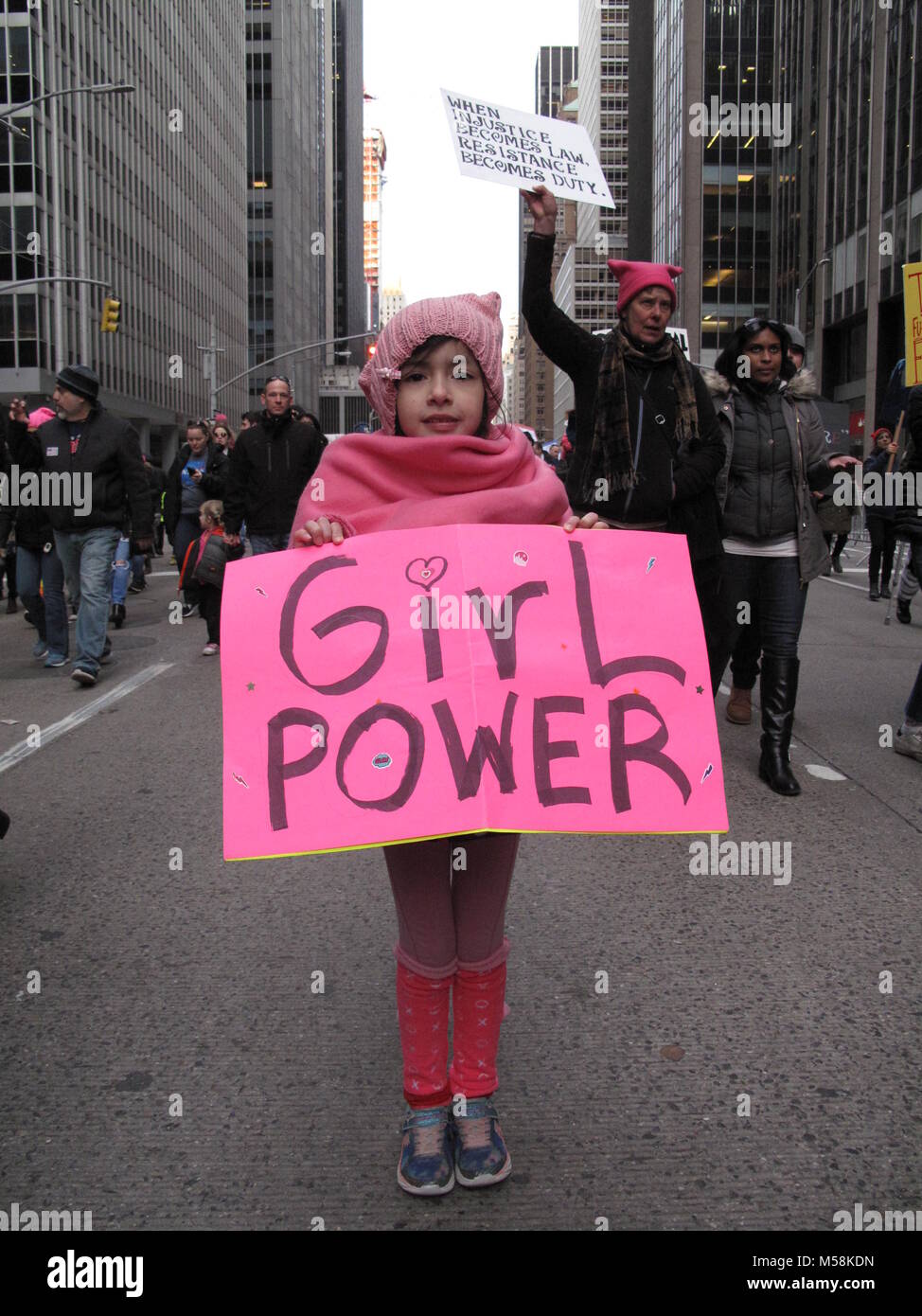 The Women's March in New York City, New York, as similar marches were ...