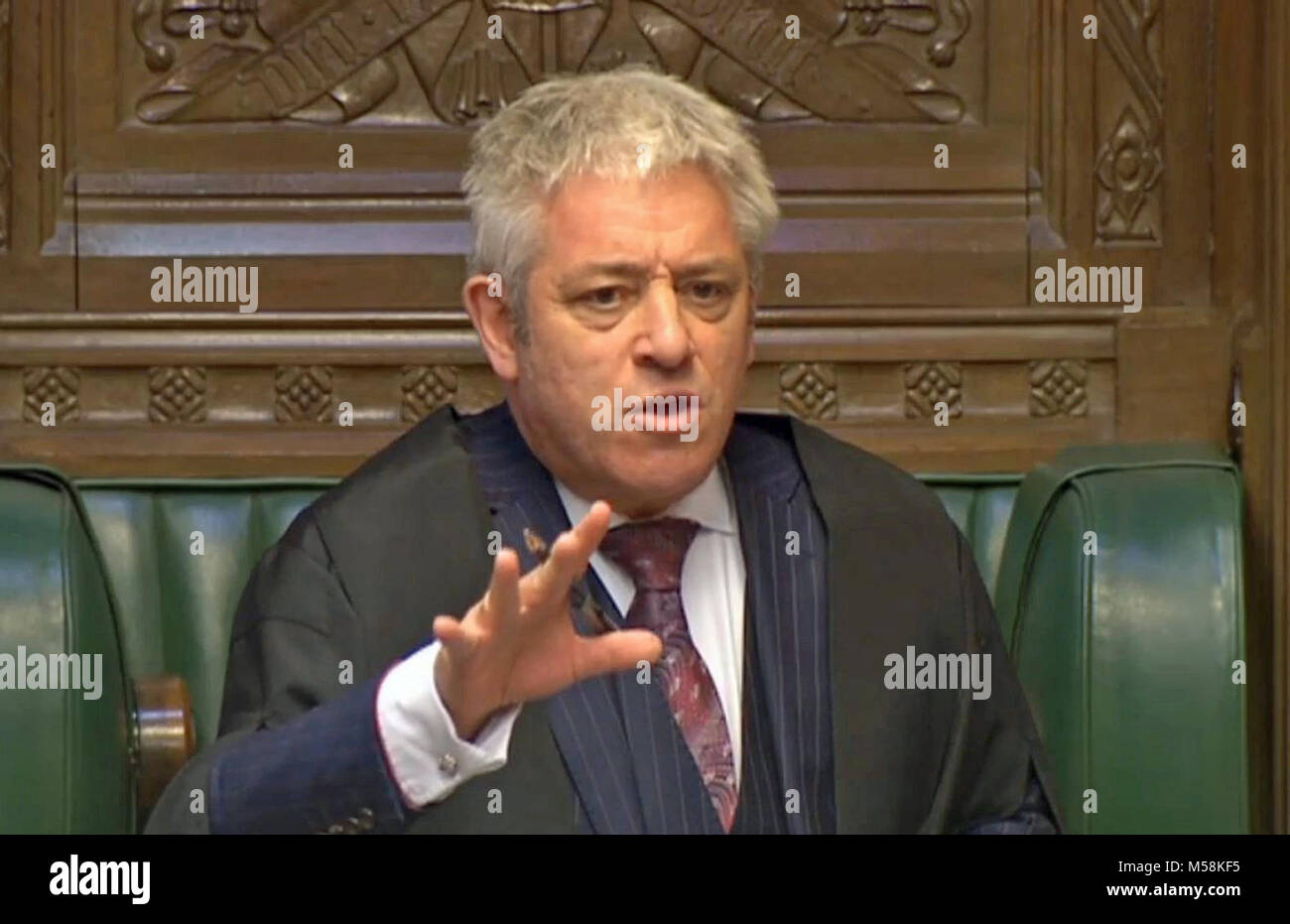 Commons Speaker John Bercow during Prime Minister's Questions in the ...