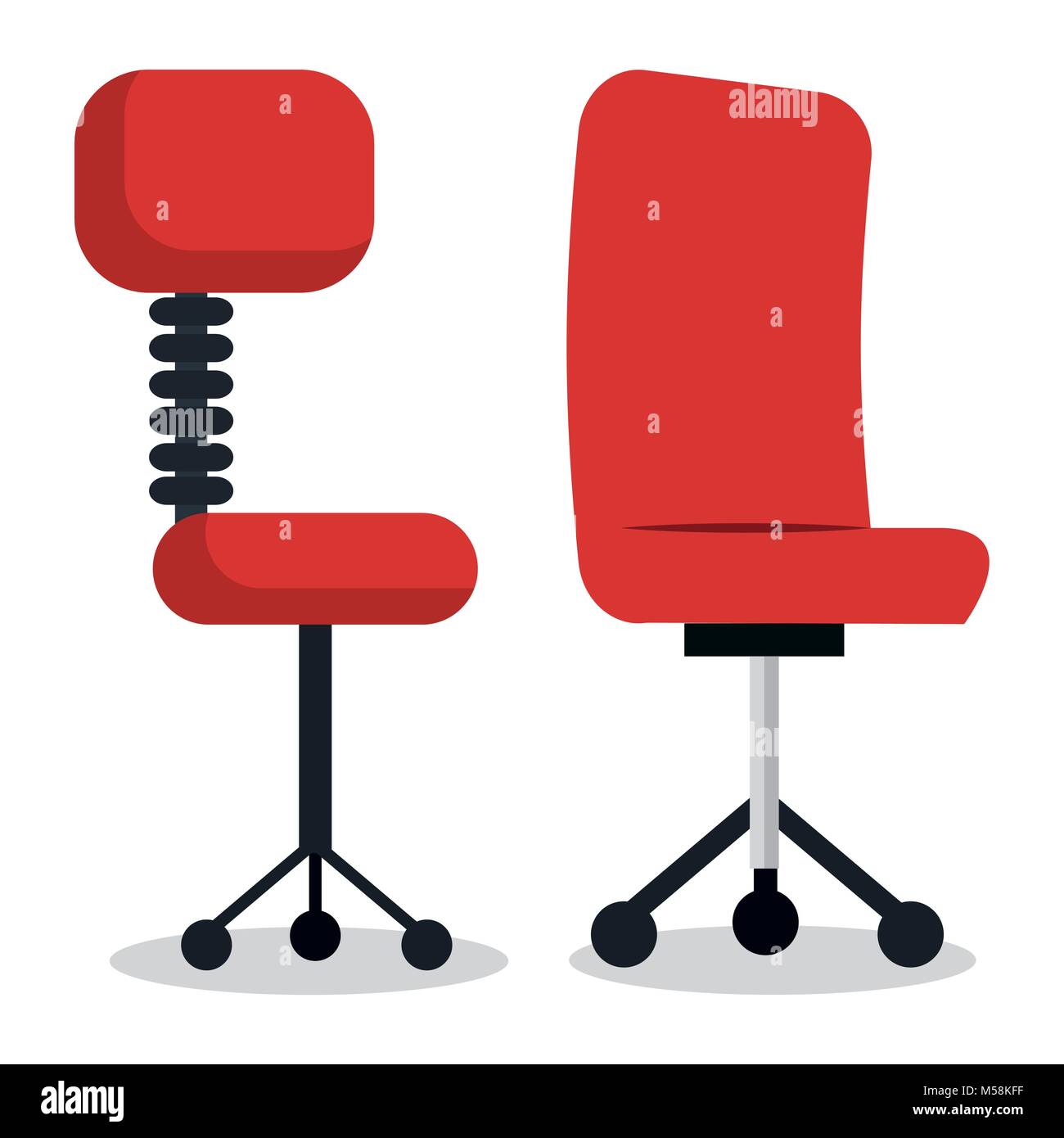 Modern ergonomic office chairs Stock Vector Images - Alamy