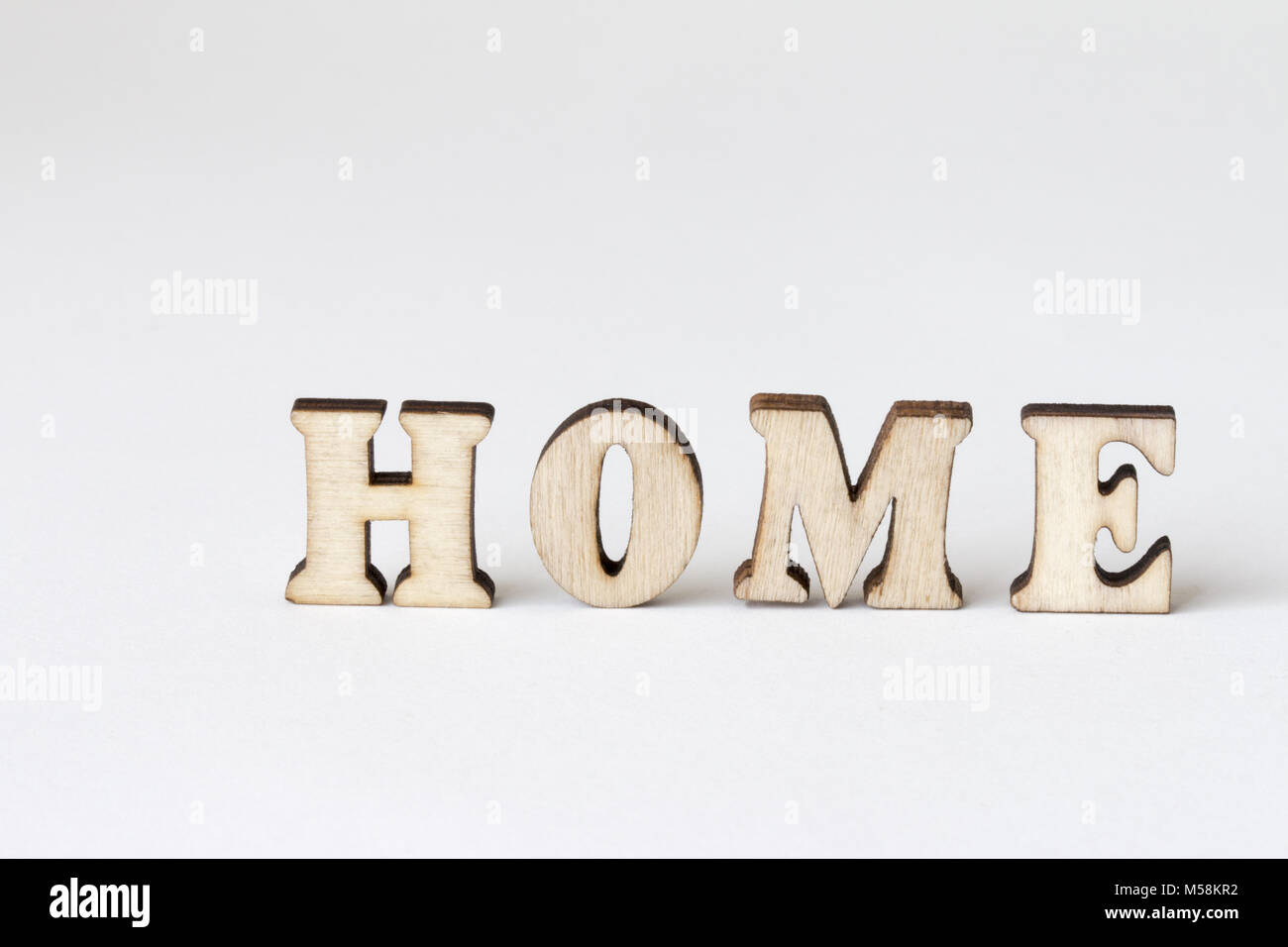 Home word written vintage hi-res stock photography and images - Alamy