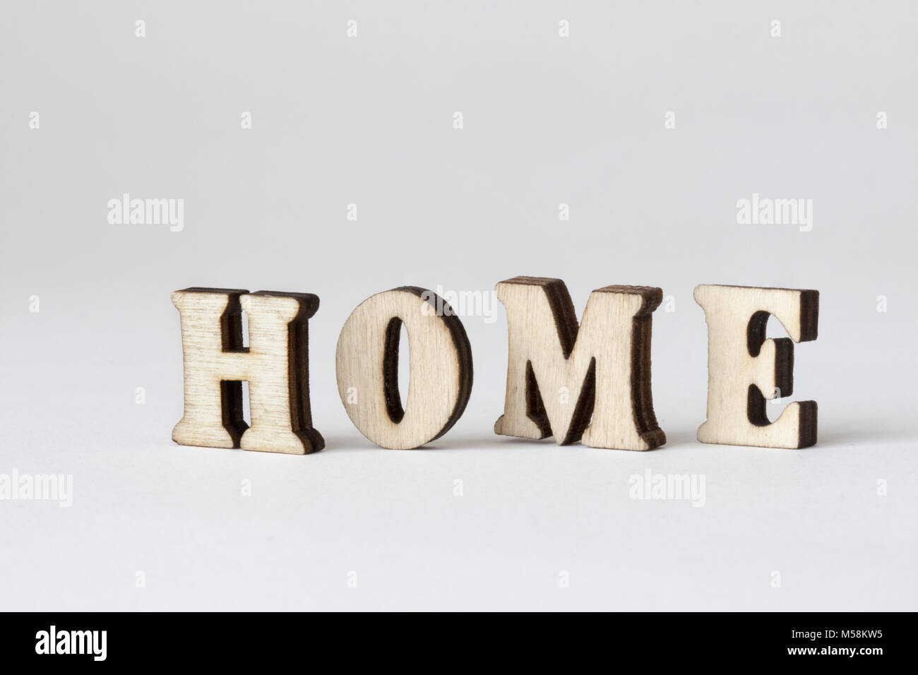 Home word written vintage hi-res stock photography and images - Alamy