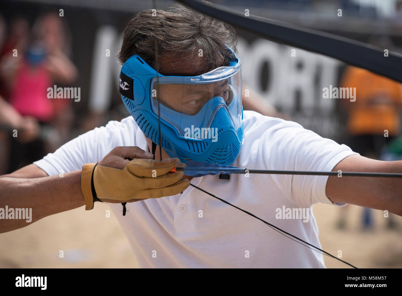 Scheveningen. 28-05-2017. Dutch Championship Archery Attack Stock Photo ...