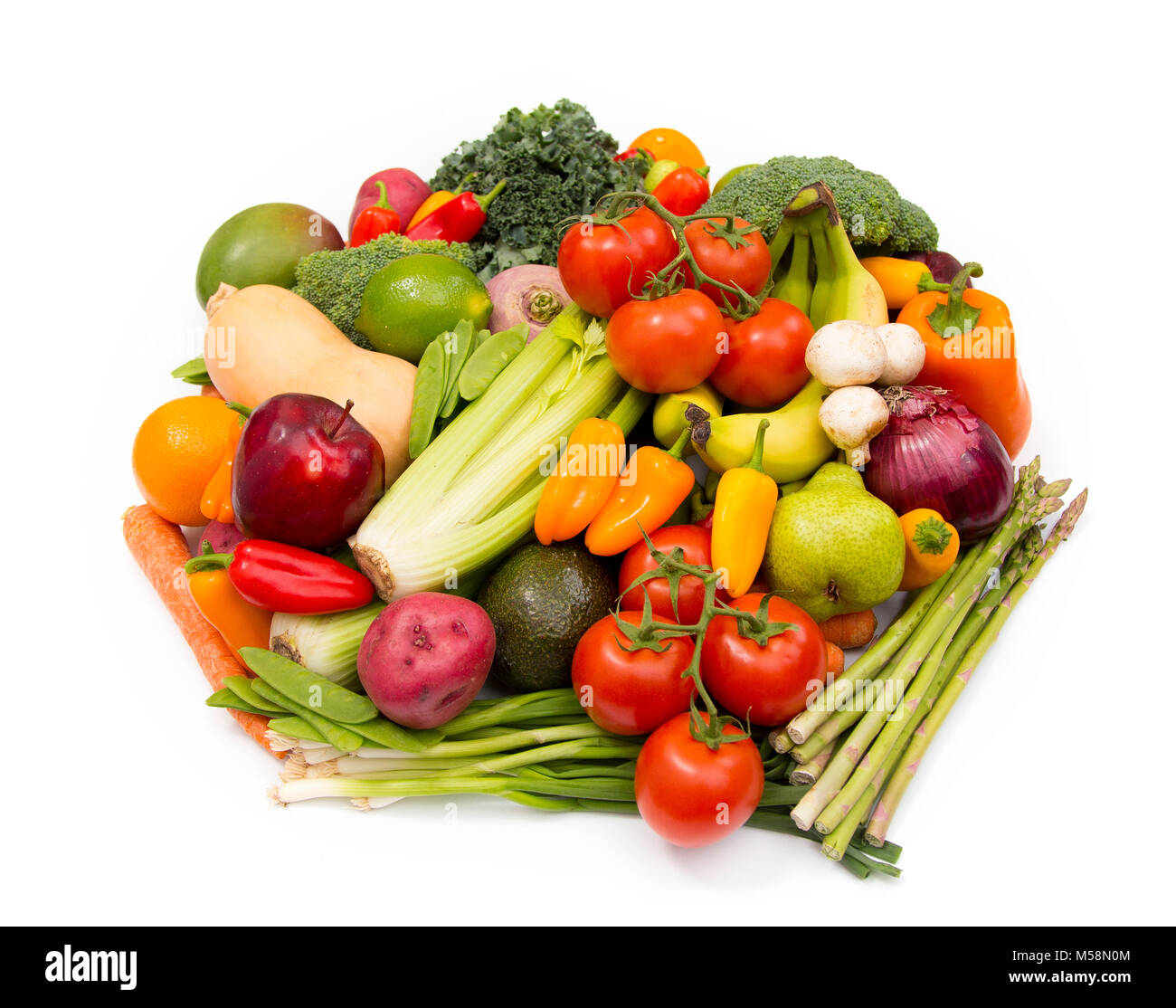Array of vegetables Cut Out Stock Images & Pictures - Alamy