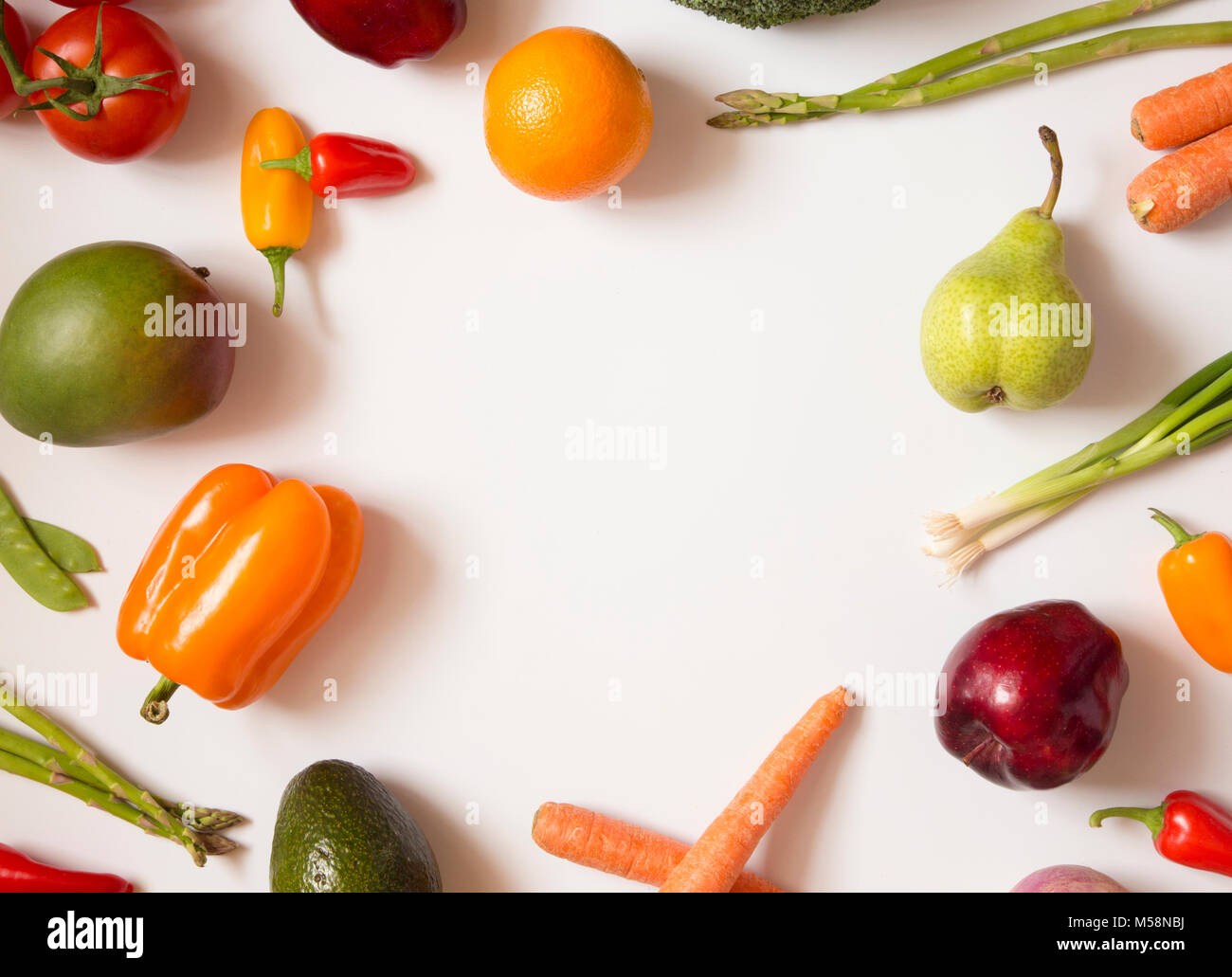 Frame various fruits hi-res stock photography and images - Alamy
