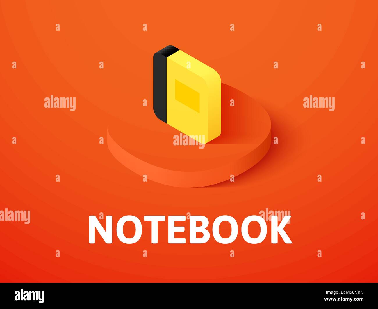 Isolated notepad Stock Vector Images - Alamy