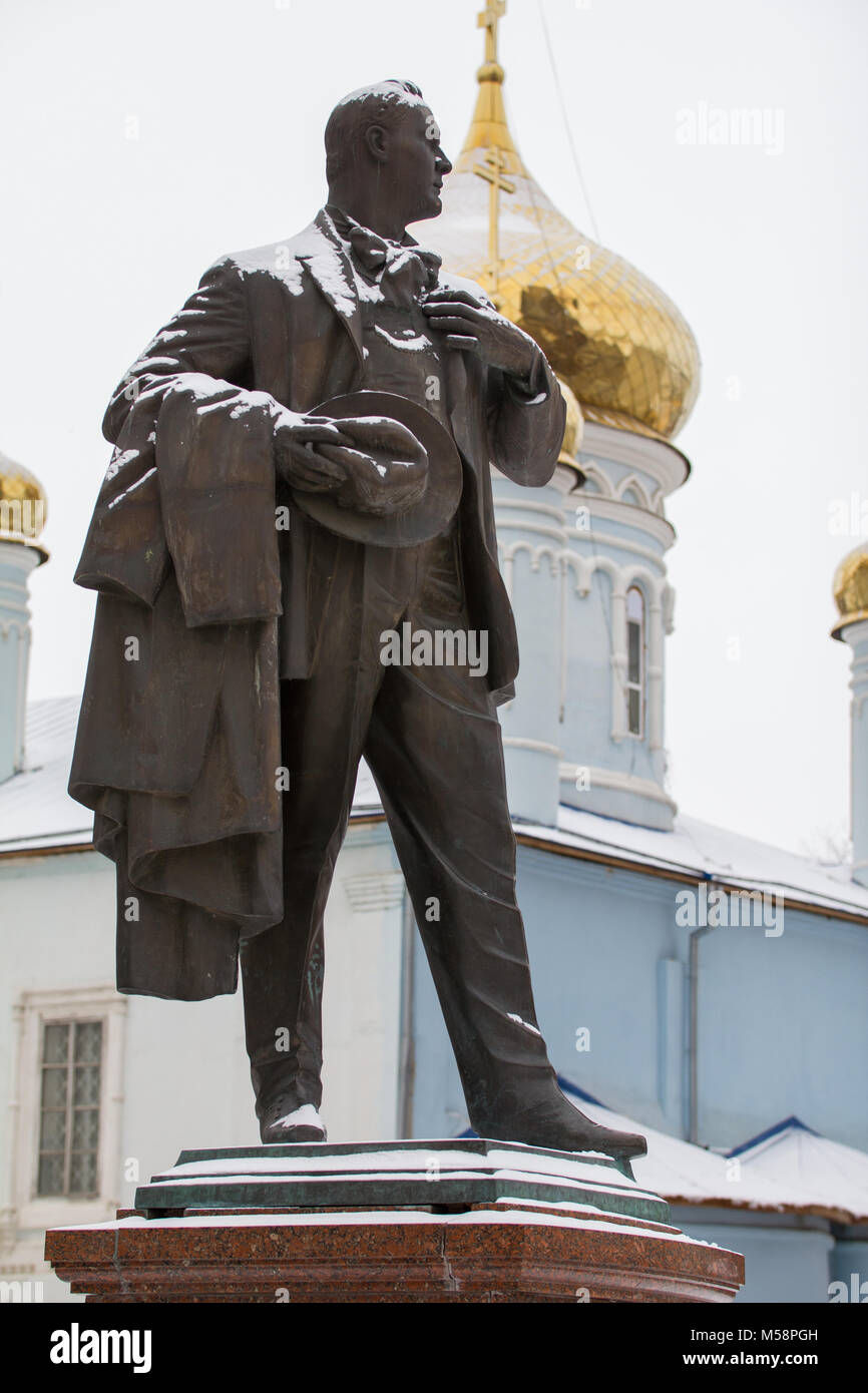 KAZAN, RUSSIA - 3 DECEMBER 2016: Monument to the russian Opera singer ...