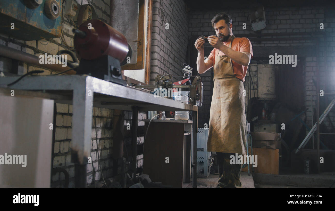 Blacksmith set knife blanks hi-res stock photography and images - Alamy