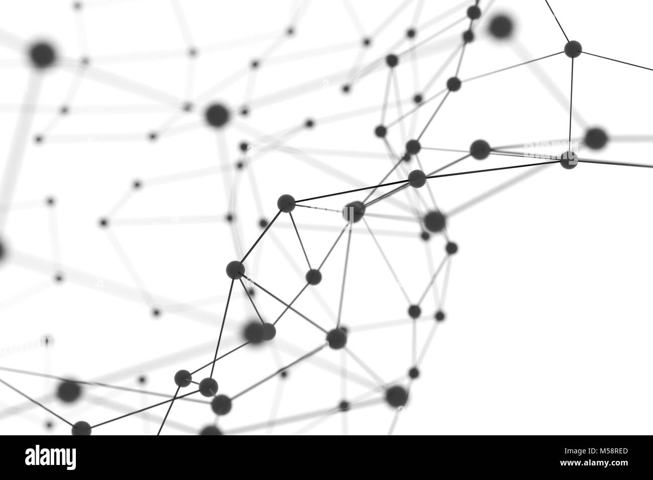 Plexus background with lines and spheres Stock Photo - Alamy