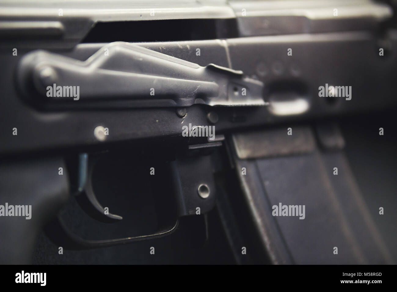 Close up view military rifles hi-res stock photography and images - Alamy