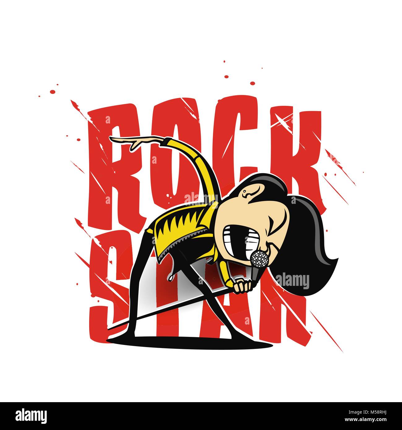 Hand drawn singer sketch vector illustration Stock Vector Image & Art ...