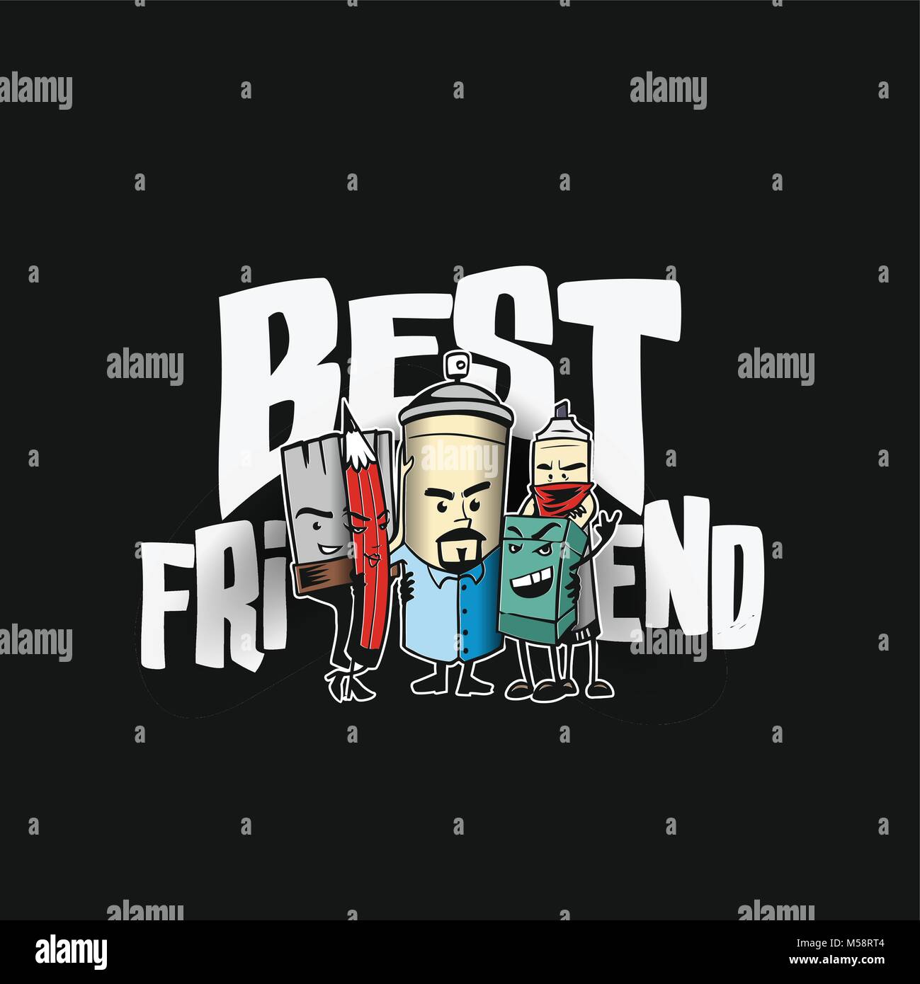 colorful friendship vector illustration design Stock Vector Image & Art ...
