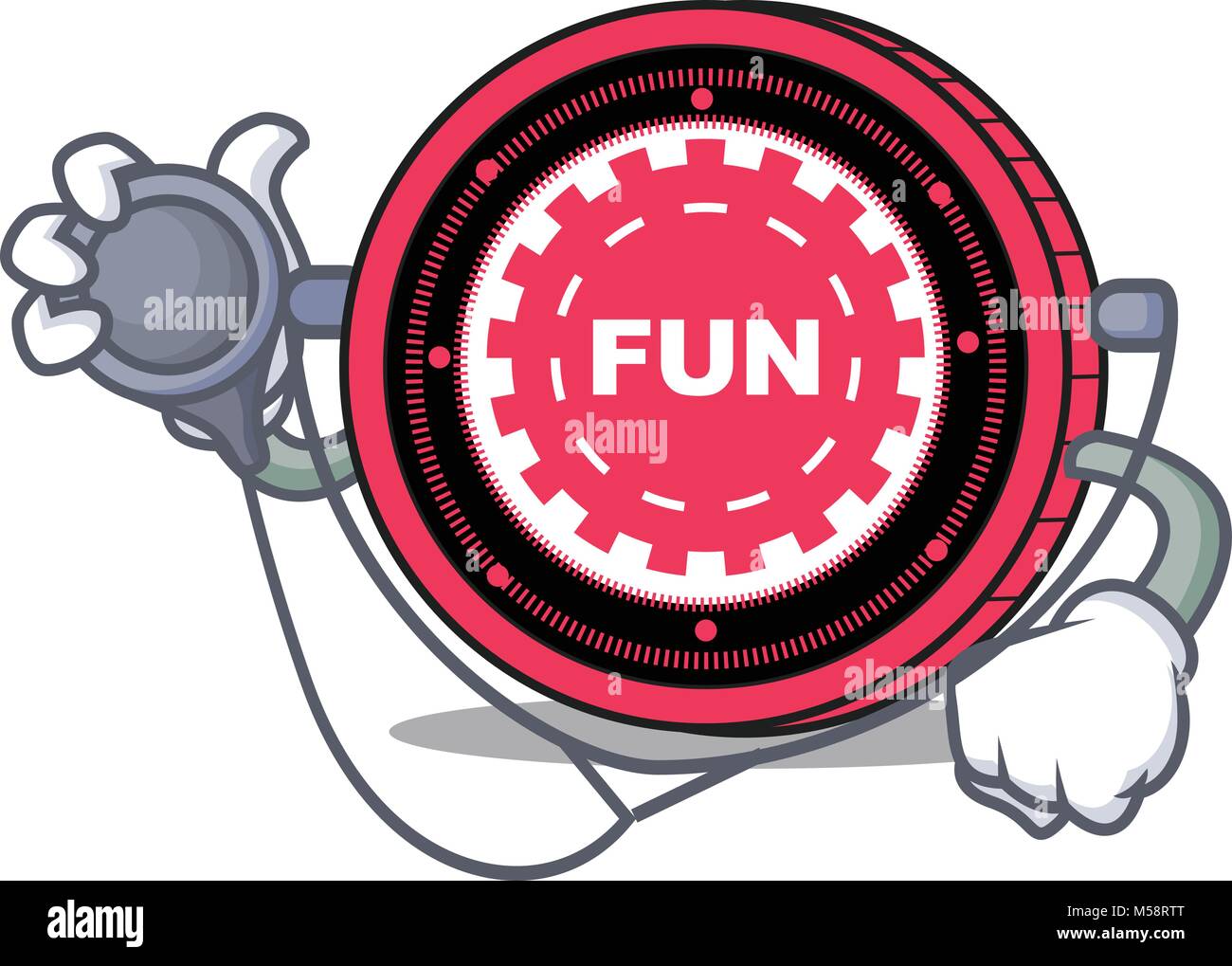 Doctor FunFair coin character cartoon Stock Vector Image & Art - Alamy