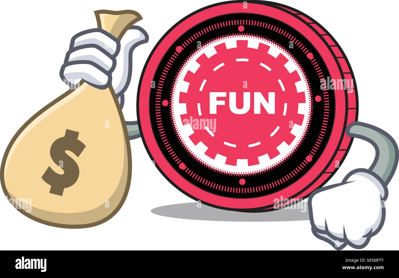 With money bag FunFair coin character cartoon Stock Vector Image & Art ...