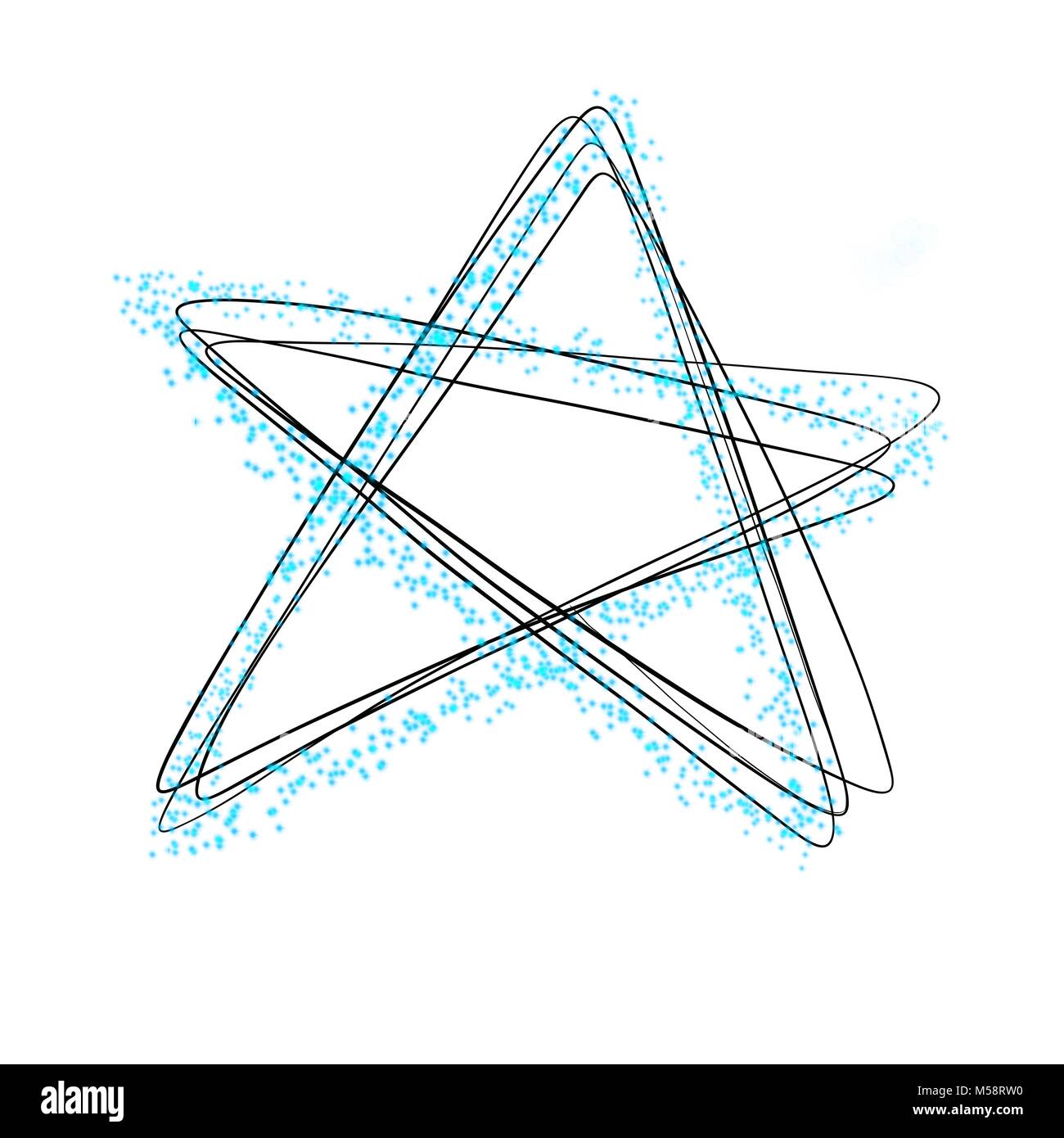 minimalist drawing of a star isolated on white Stock Photo - Alamy